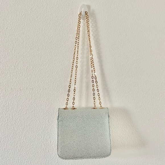 Handbag Republic | Bags | Powder Blue Glittered Mini Crossbody Bag ...